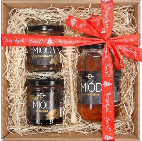 ŚwiĄteczny Zestaw MiodÓw Na Prezent 2×400g1×1050g 11489243498