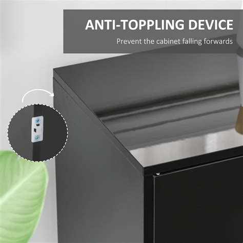 HOMCOM HOMCOM High Gloss Frame Sideboard