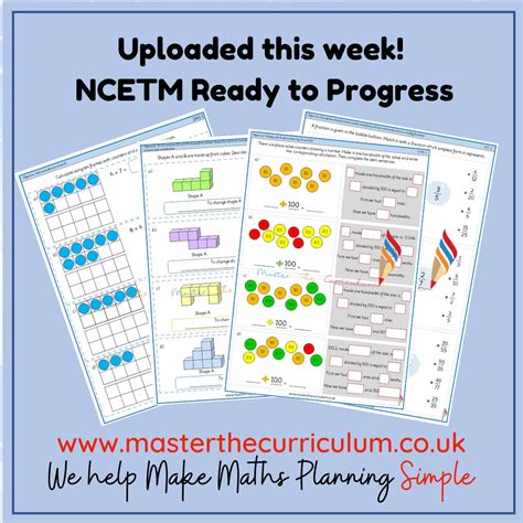 🌟ncetm Ready To Progress Master The Curriculum