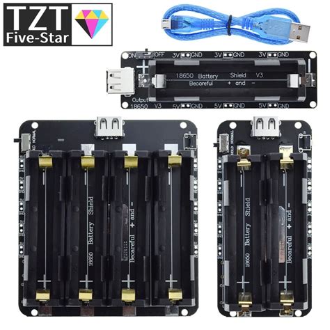 Two Voltage 18650 Lithium Battery Shield V8 Mobile Power Expansion