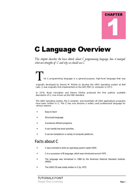 introduction to c programming pdf c programming language source