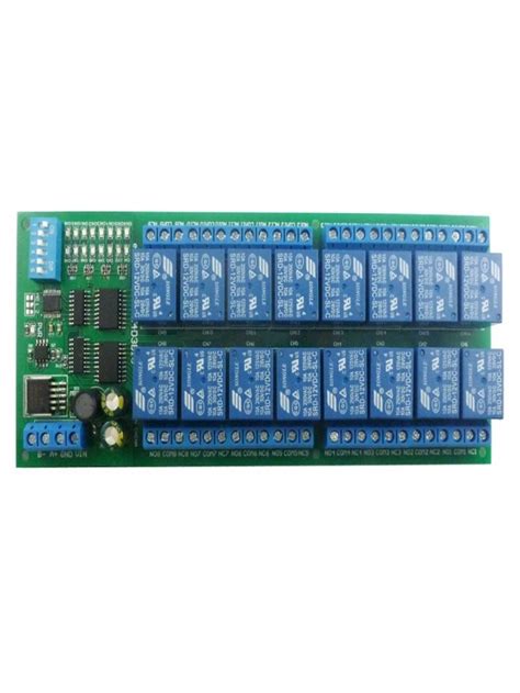 R4d3b16 16ch 12v 10a Din Rail Box Plc Expansion Board Rs485 Modbus Rtu