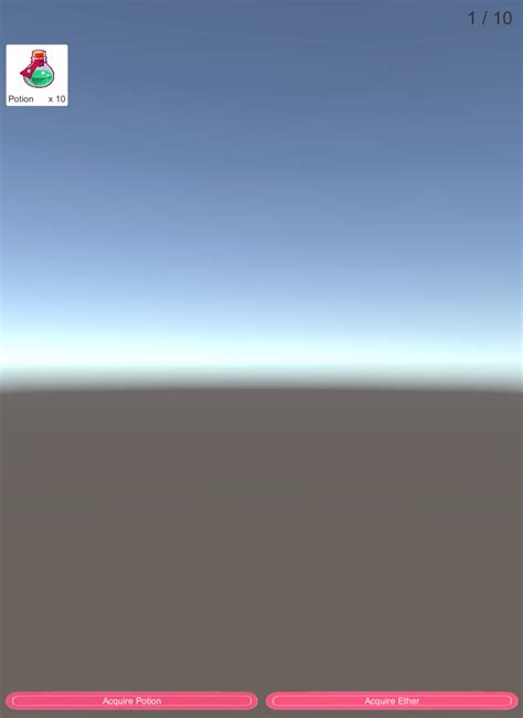 sample of inventory gs2 uikit for unity game server services docs