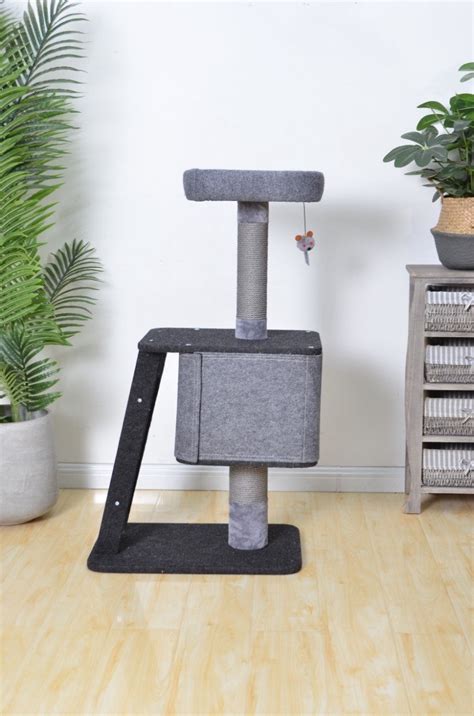Katten Krabpaal Grijs X X Cm Krabmeubel Krabpaal Groot Kattenmeubel Bol Com