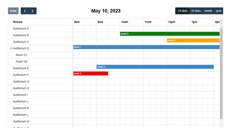 Component For Visualizing Schedules Bookings 💬 Feature Requests