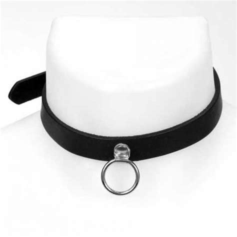 Schwarzes Halsband Mit O Ring Schmal Geschichte Der O SM Punk EBay