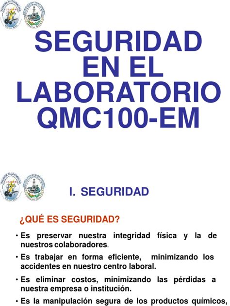 Clase 1 Seguridad En El Laboratorio Qmc100 Em Pdf Laboratorios