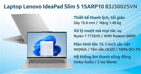 Laptop Lenovo Ideapad Slim Arp J Svn Gi R Tr G P