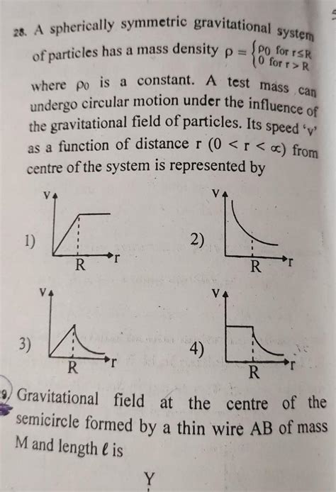 [answered] 28 A Spherically Symmetric Gravitational System 1 Po For Fsr
