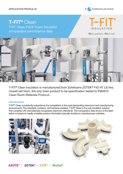Pvdf Foam Insulation Comparative Performance Data T Fit Insulation
