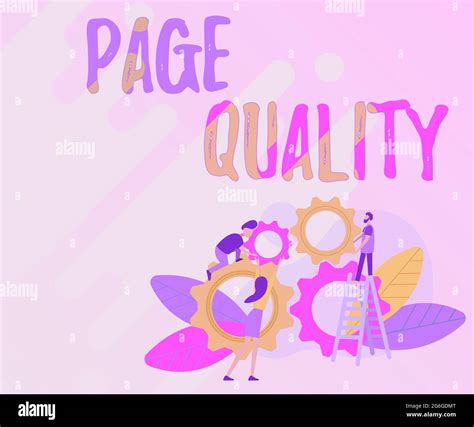 Conceptual Caption Page Quality Business Overview Effectiveness Of A Website In Terms Of