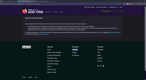 fastforward taken down from firefox add ons · issue 920
