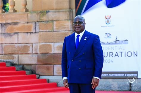 Investiture Cyril Ramaphosa Présent à Pretoria Le Président Félix