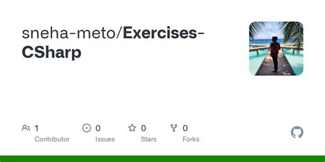GitHub Sneha Meto Exercises CSharp