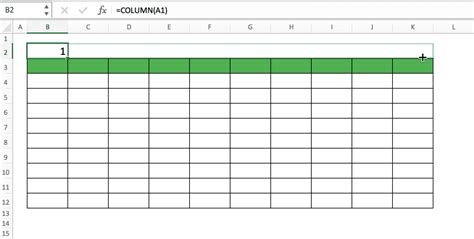 Cara Menggunakan Fungsi COLUMN Pada Microsoft Excel Kegunaan Contoh