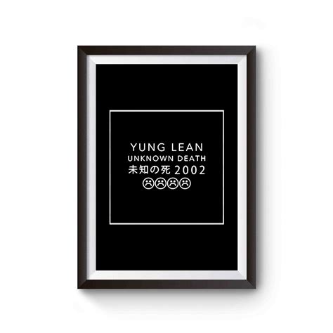 Yung Lean Unknown Death 2002 With Sad Emoji Poster