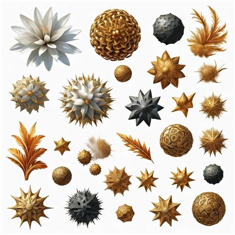 complex vector set white background isolated a high premium ai