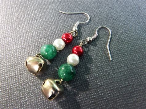 Christmas Earrings Jingle Bells Bell Earrings Holiday Jewelry