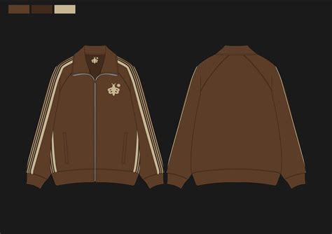 Tracksuit Template Streetwear Vector Jacket Mockup Joggers Vector Tech