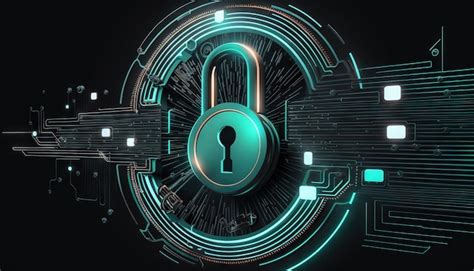 Premium Ai Image Cyber Lock And Key Abstract Illustration Cyber