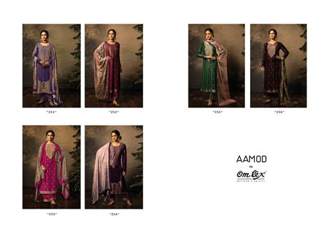 Aamod Colour Omtex Pashmina Suits Kavya Style Plus