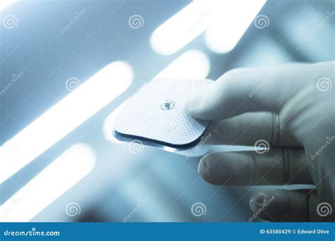 Physiotherapy Electrical Treatment Patch Stock Image Image Of Therapy