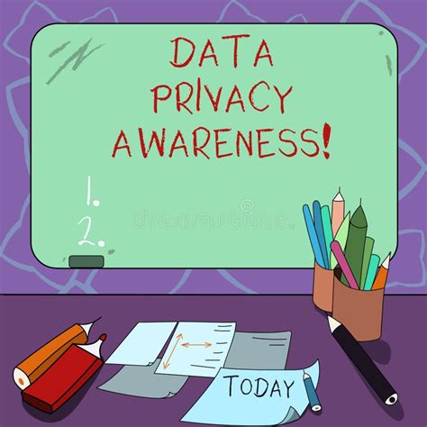 Word Writing Text Data Privacy Awareness Business Concept For