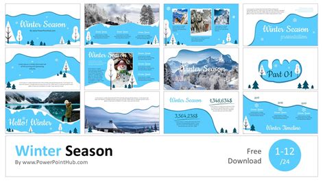 PowerPointHub Winter Season Slides Thumbnail 1 Powerpoint Hub