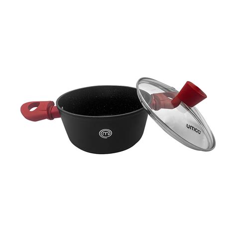 Olla De Inducción 20 Cm Negro Rojo Mc Celebrity Umco Promart Ec En Promart