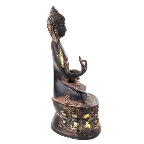 Handmade Antique Brass Blessing Buddha Statue