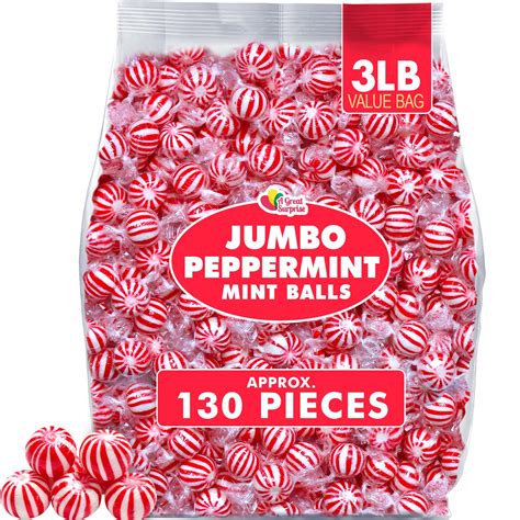 Jumbo Peppermint Candy Red Spangler Red And White Peppermint Flavor