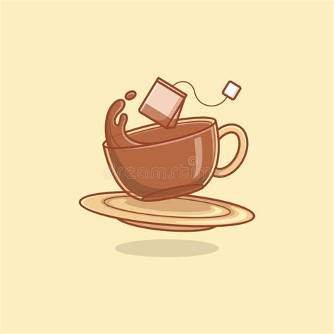 Tira De Dibujos Animados En Un Vaso Ilustración del Vector