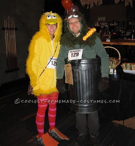 Coolest Big Bird And Oscar The Grouch That Ran A 5k For Charity In Costume