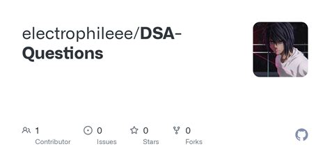 Github Electrophileeedsa Questions