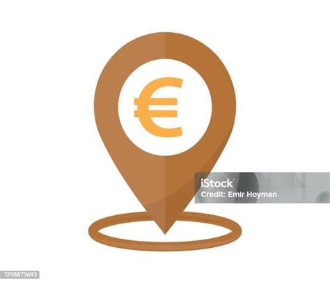 Icône Vectorielle Liée Au Signe Euro Isolé Sur Un Fond Blanc Dessin