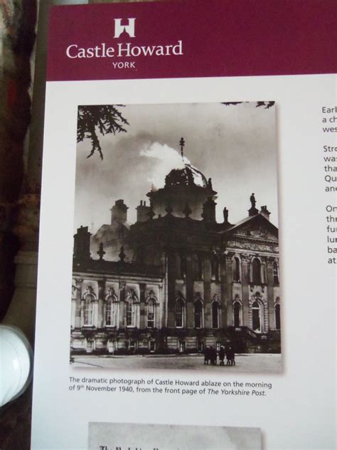 The 1940 Fire At Castle Howard North Yorkshire On The Mor Flickr