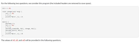Solved For The Following Two Questions We Consider This Chegg Com