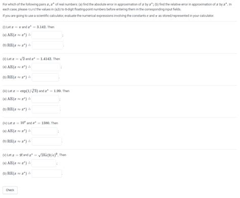 Solved For Which Of The Following Pairs X X∗ Of Real