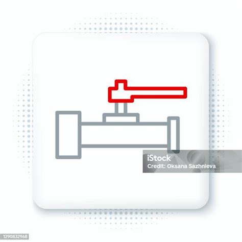흰색 배경에 격리 된 라인 산업 금속 파이프 및 밸브 아이콘 다채로운 개요 개념 벡터 가솔린에 대한 스톡 벡터 아트 및 기타 이미지 가솔린 강철 건설 산업 Istock