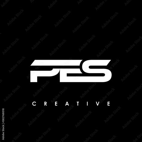 Pes Letter Initial Logo Design Template Vector Illustration Stock