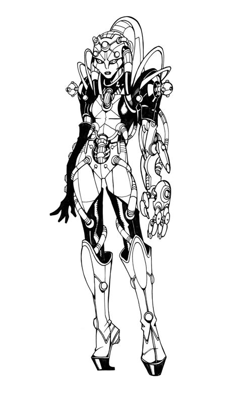 Female Brainiac Drone By Oliver Nome Female Art Concept Art