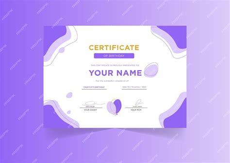 Premium Vector Vector Colourful Modern Editable Certificate Template