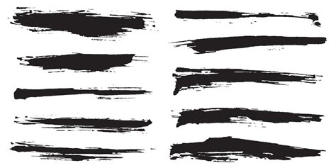 Brush Stroke Collection 12953523 Vector Art At Vecteezy