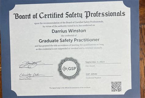 One Step Closer To Becoming A Certified Safety Professional 👏🏽 Darrius Winston Csp Shep Csho