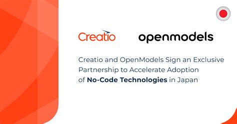 creatio and openmodels sign an exclusive partnership to accelerate