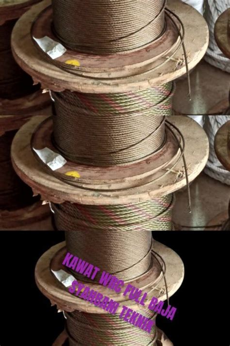 60 METER KAWAT IWRC 14 MM FULL BAJA KUALITAS TERBAIK KAWAT SELING BAJA