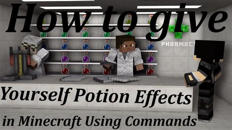 How To Give Yourself Potion Effects In Minecraft Using Commands Youtube