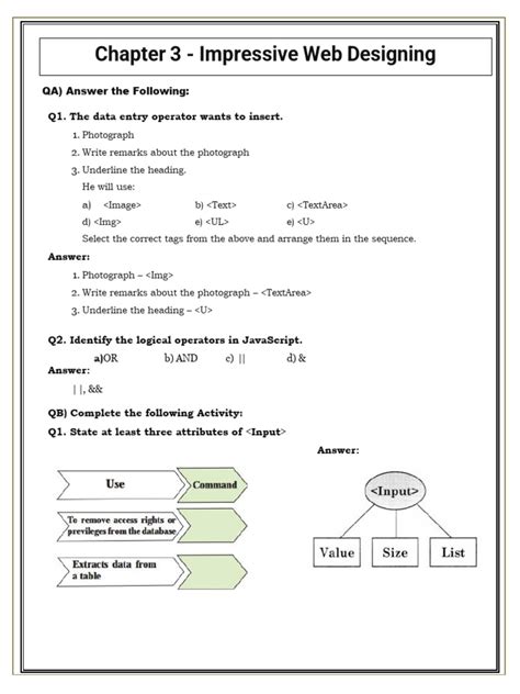 Chapter 3 Impressive Web Designing Notes Pdf World Wide Web