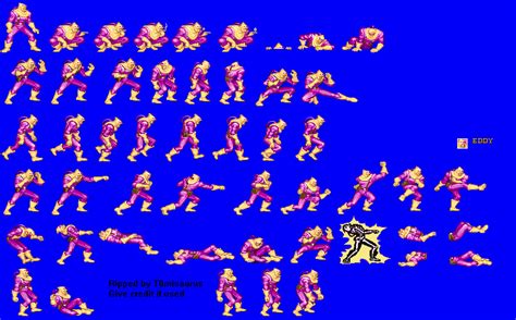 The Spriters Resource Full Sheet View Captain Commando Eddy