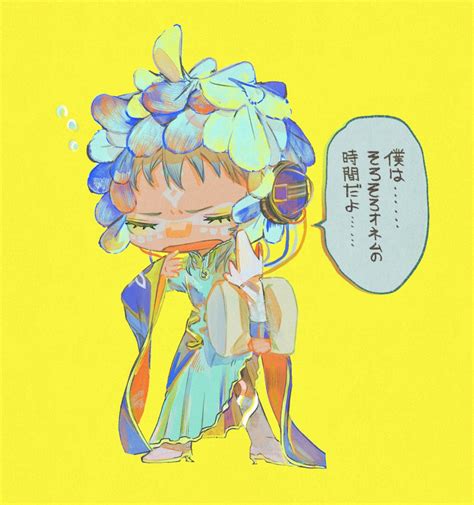 Safebooru 1other Androgynous Black Hair Blue Eyes Blue Hair Closed